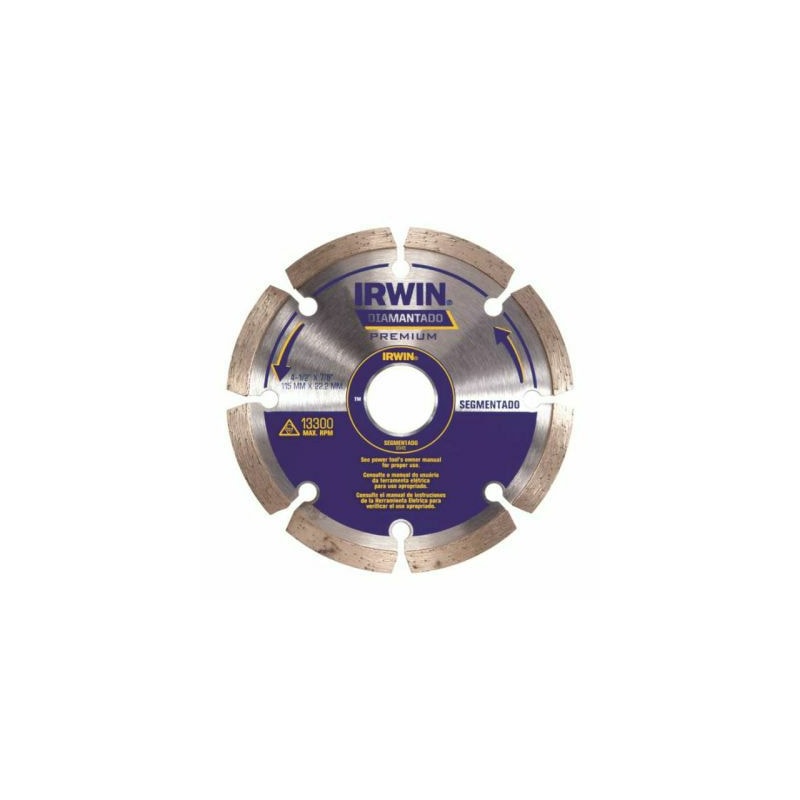 Disco Diamantado Segmentado Premium 110mm - Irwin - Macrofer