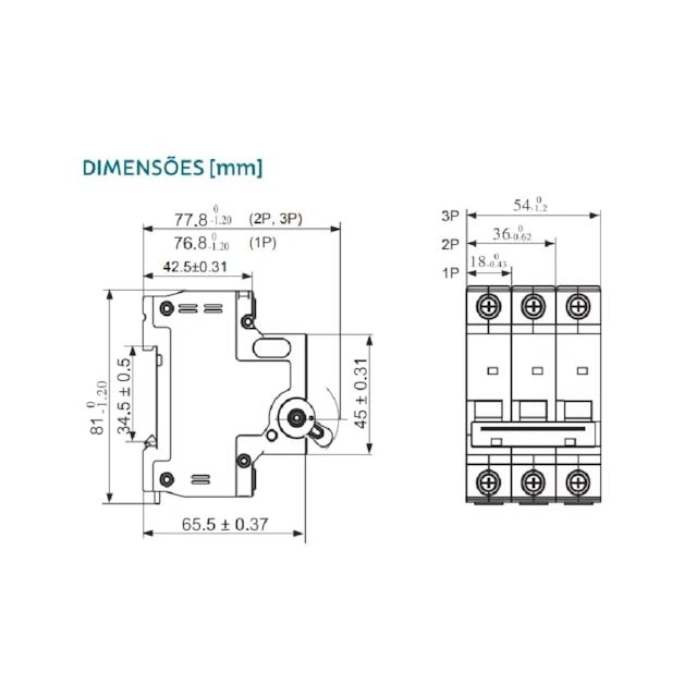 Disjuntor Monofásico 63A - Tramontina - Macrofer